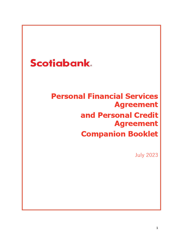 Personal Financial Services Agreement | PDF