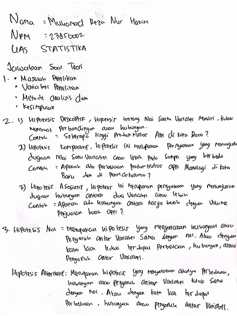 Muhamad Reza Nur Hakim (23850002) UAS ST | PDF