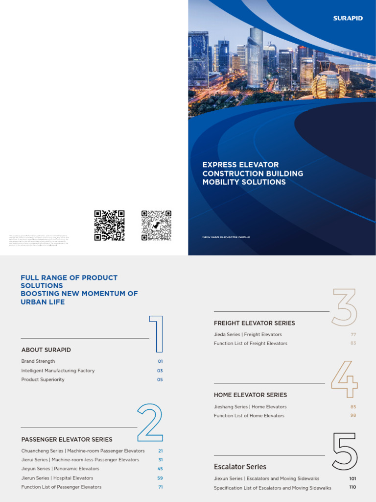 SURAPID Elevator Integrated Catalog English | PDF