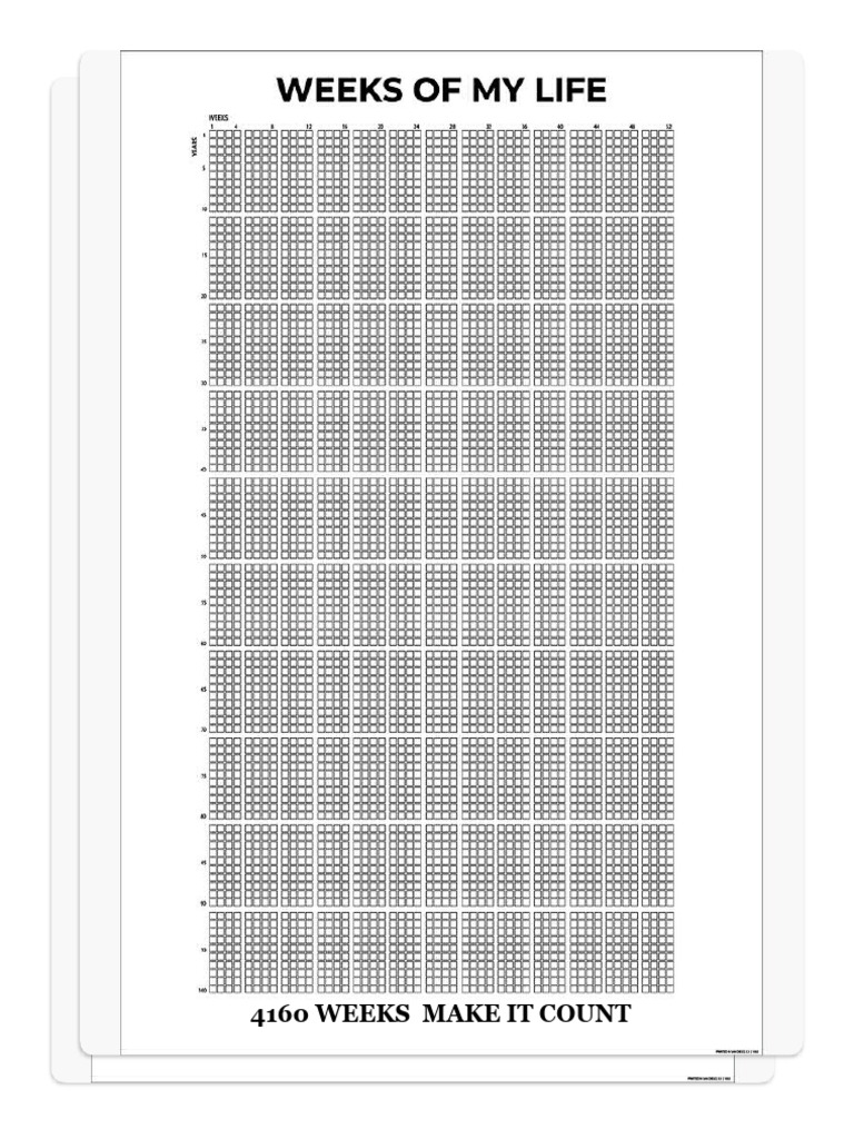 4160 Weeks Make It Count | PDF
