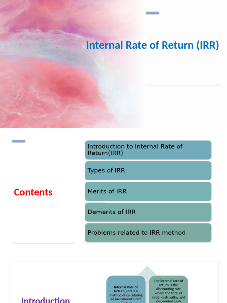 IRR Presentation | PDF