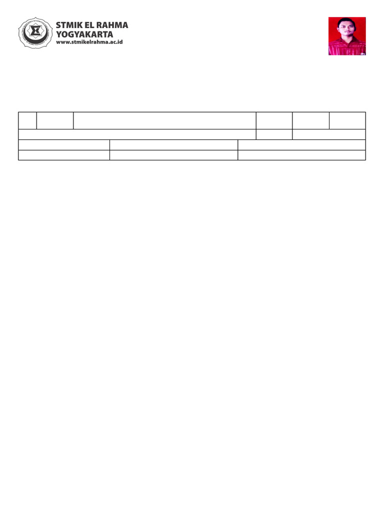 Kartu Hasil Studi Semester: NIM Nama Mahasiswa Prodi Kurikulum Jenjang Semester Tahun Akademik | PDF