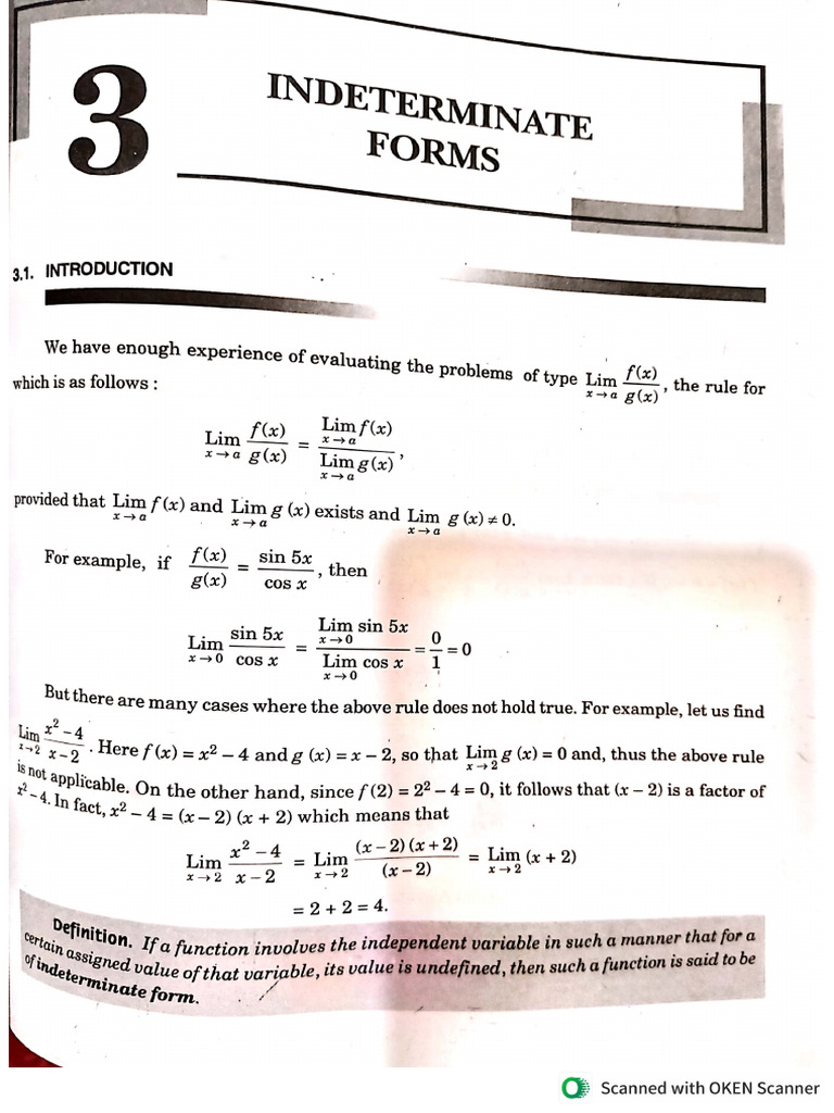 Indeterminate From | PDF