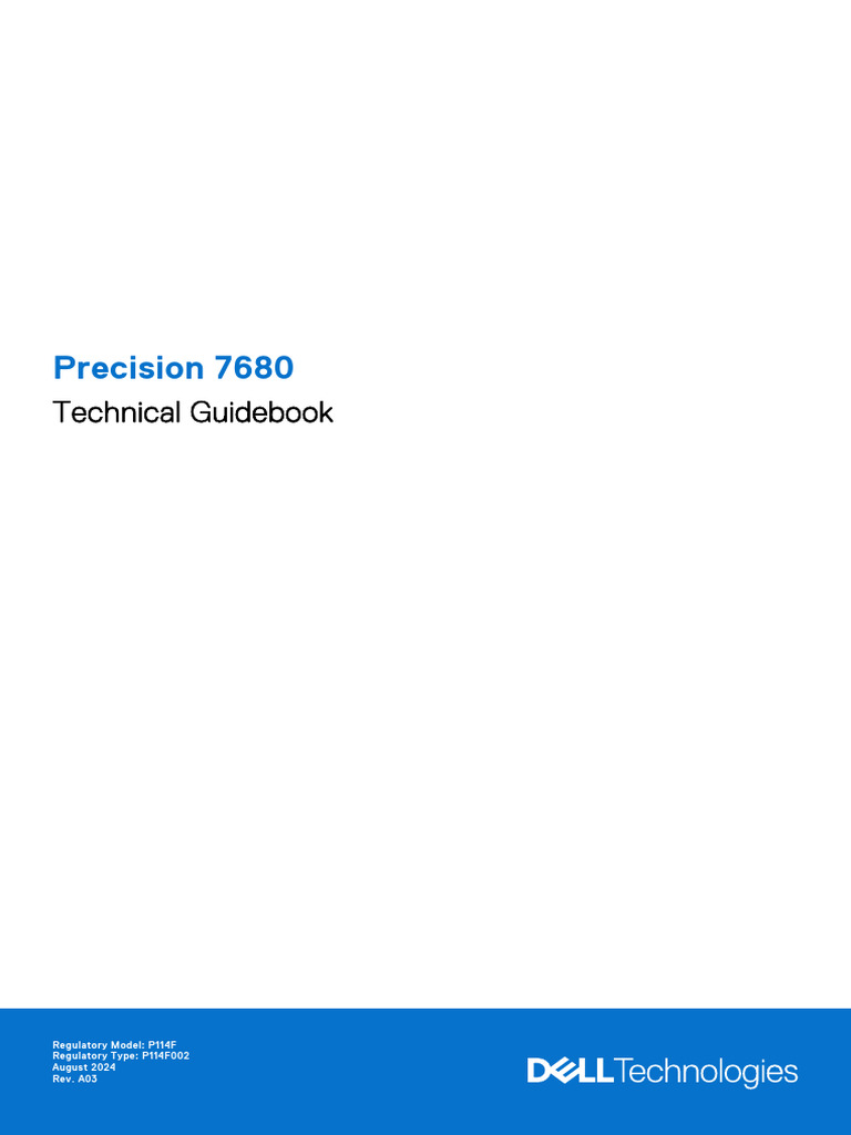 Precision 7680 Technical Guidebook | PDF