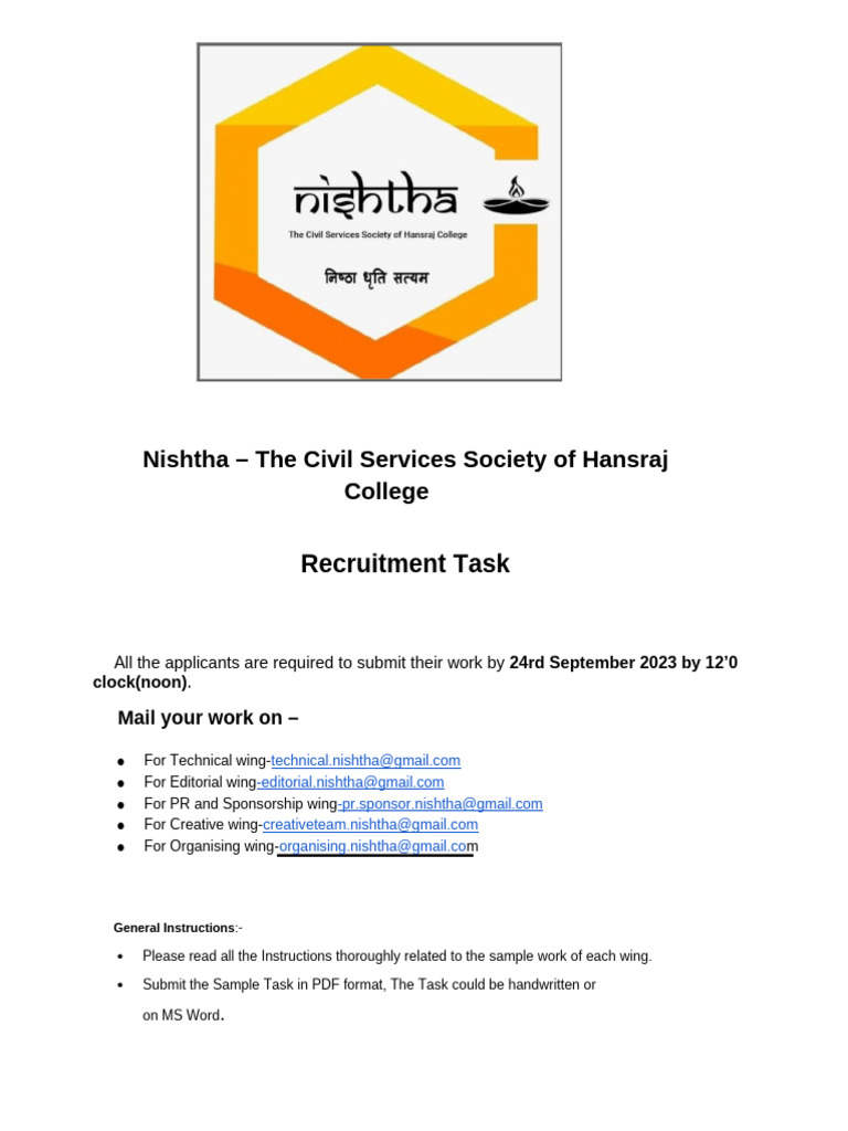 Sample Task Nishtha 1 | PDF | Career & Growth | Business