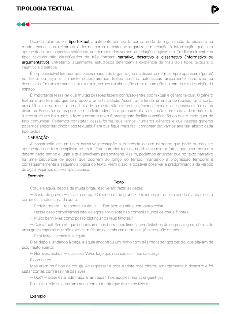 Tipologia Textual | PDF