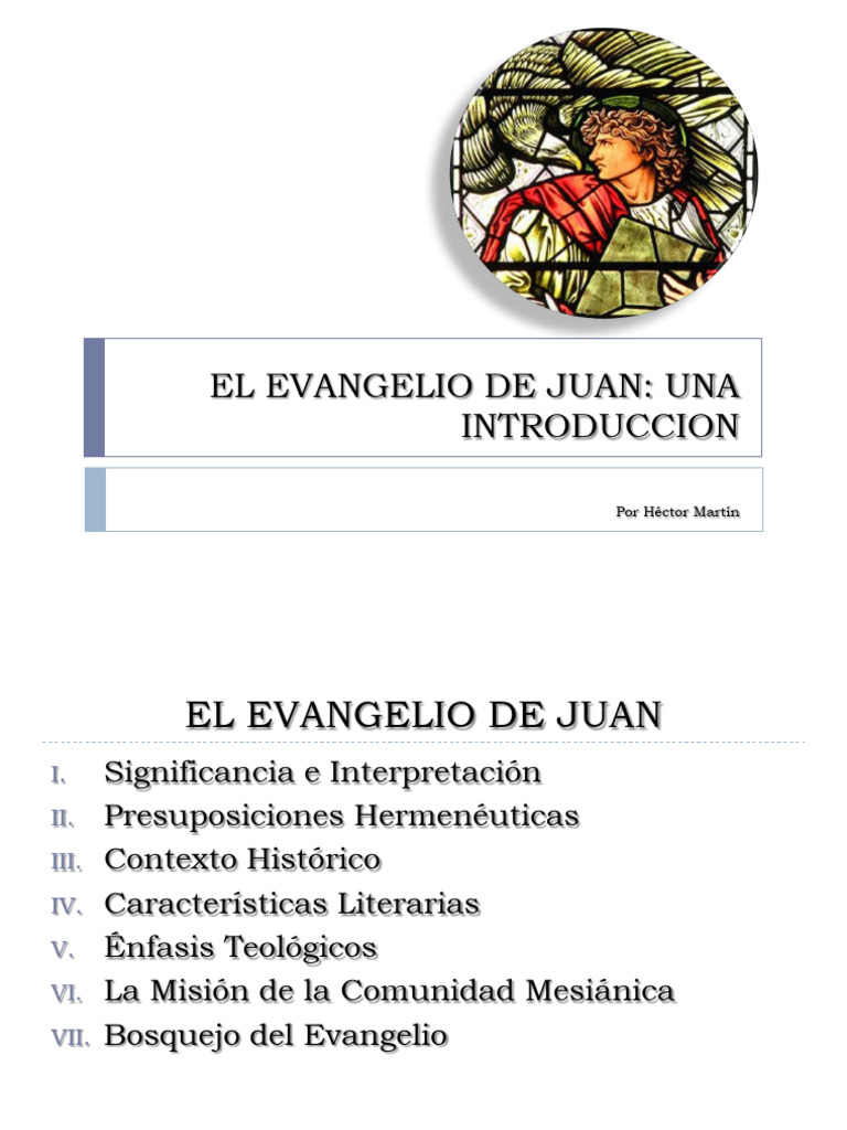 Introduccion Al Evangelio de Juan PDF | PDF | Jesús | Juan el apóstol