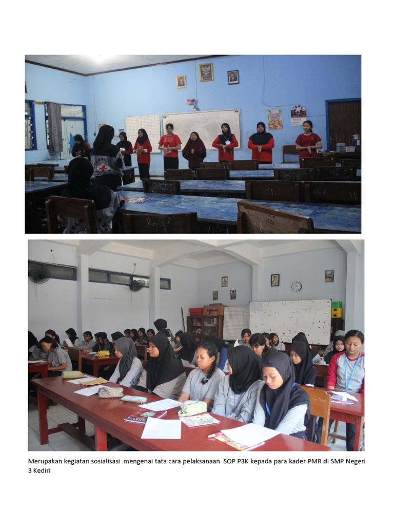 Sosialisasi Tata Cara Pelaksanaan Sop P3K | PDF