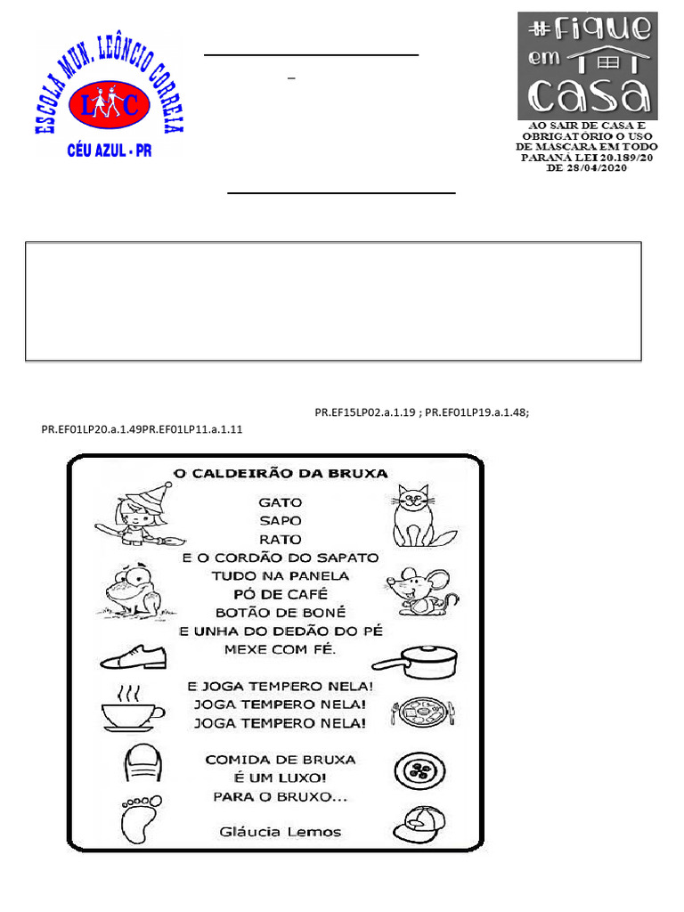 Atividades 1º Ano A - Ensino Fundamental | PDF | Political Parties ...