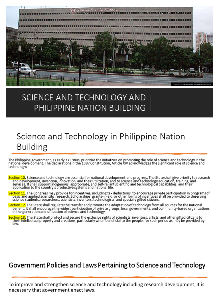 Science and Technology in Nation Building | PDF | Science | Natural ...