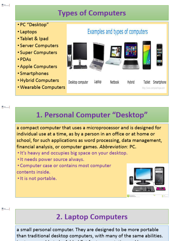 Types of Computers.pptx | PDF