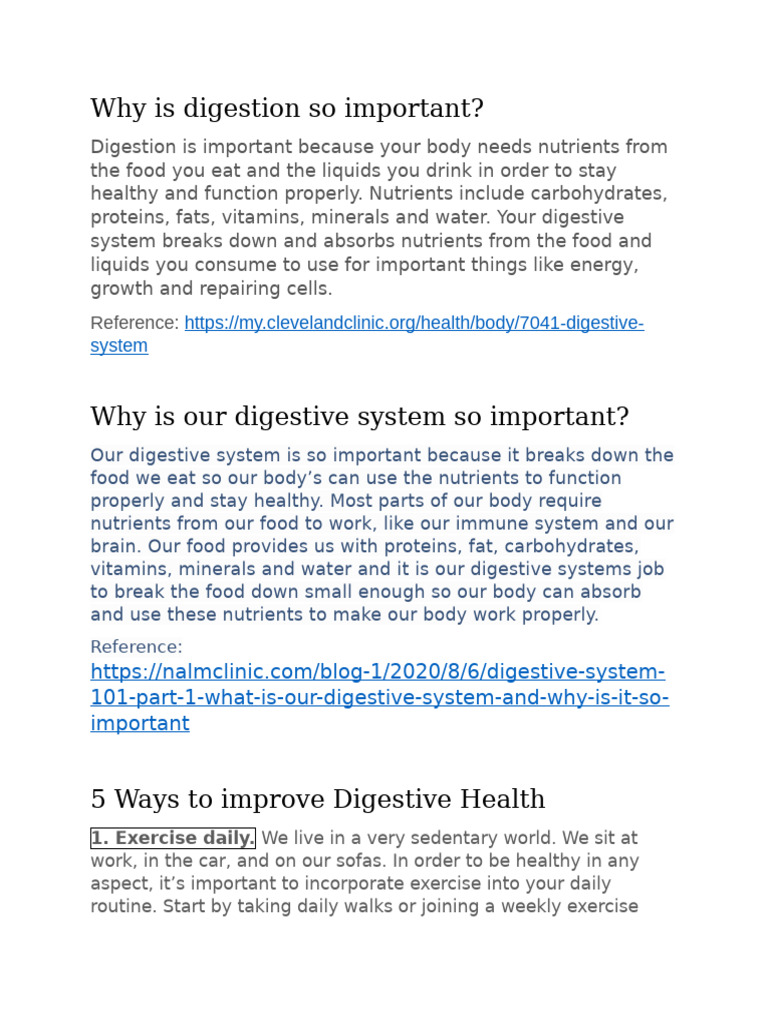 Digestive Health | PDF