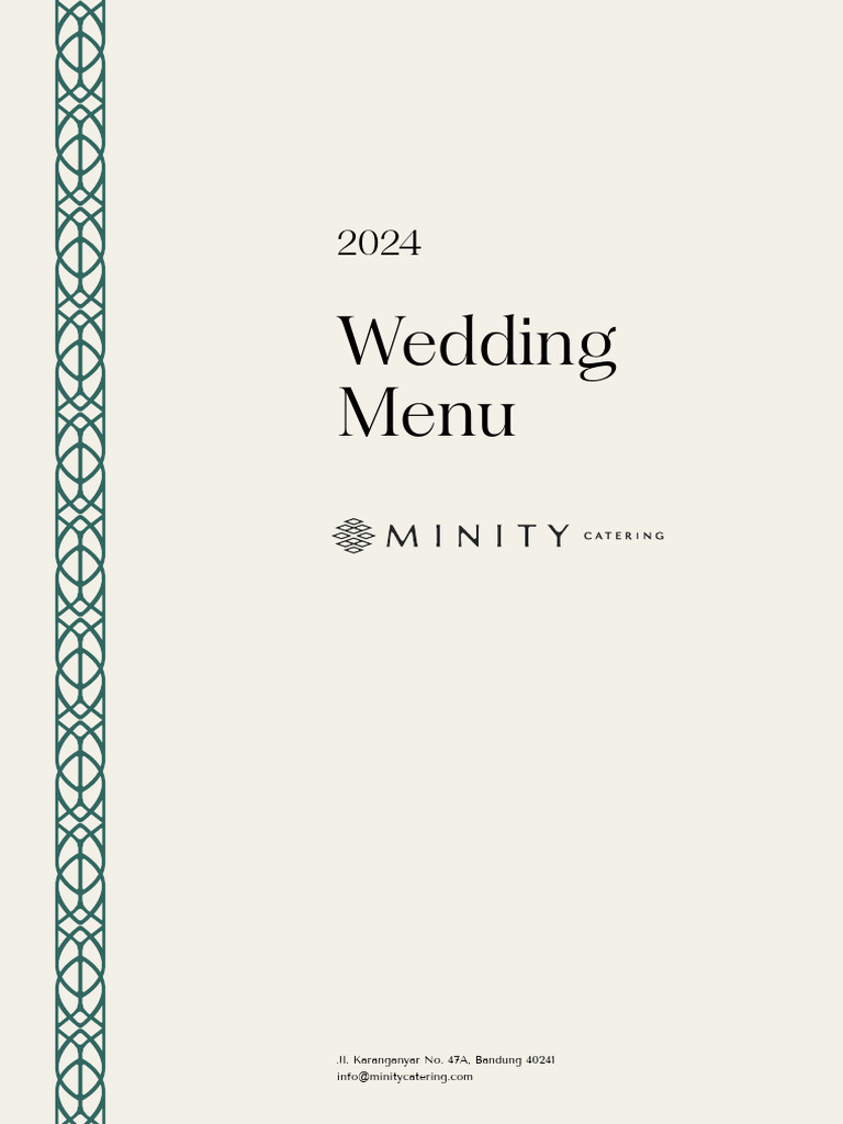 Minity Wedding Menu - 2024 | PDF