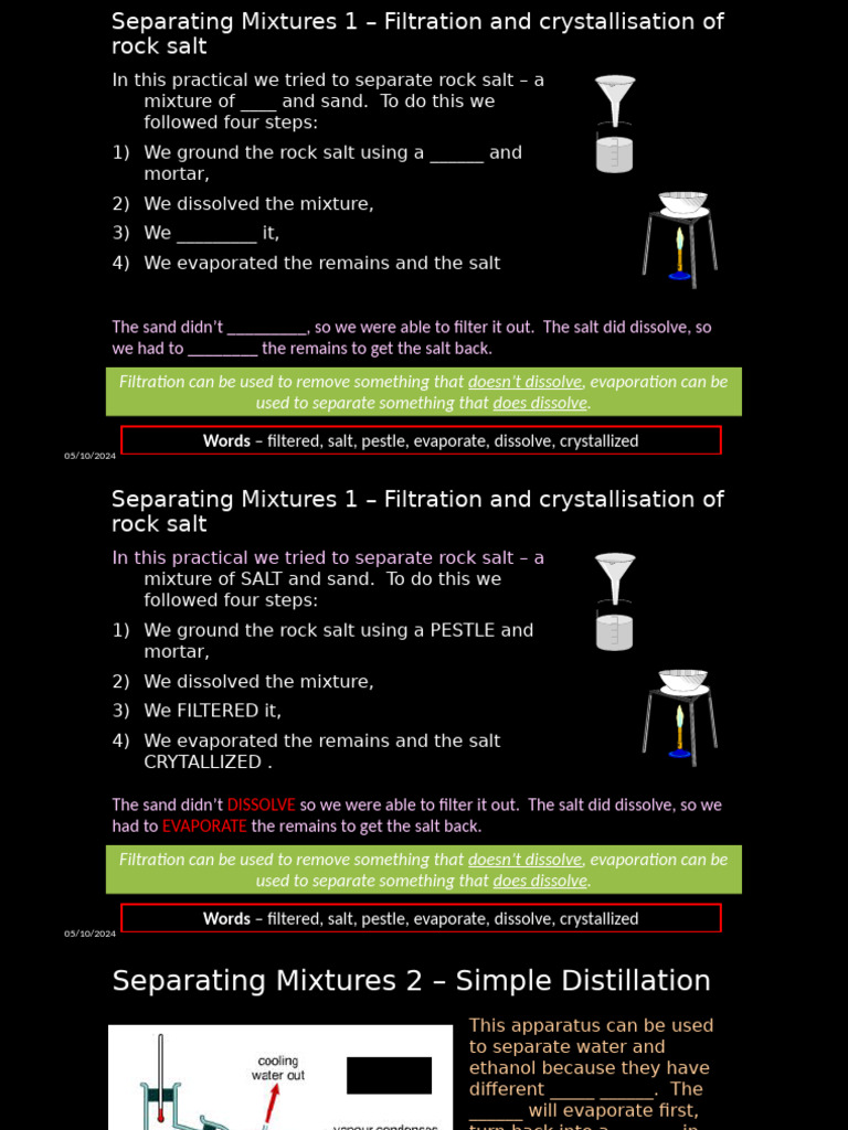 Separating Mixtures Part 2 | PDF