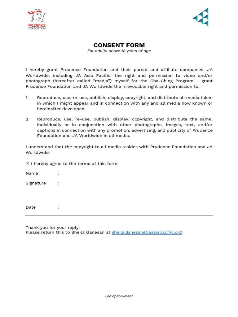 CCFA 2024 Consent form - Adult.DOC | PDF