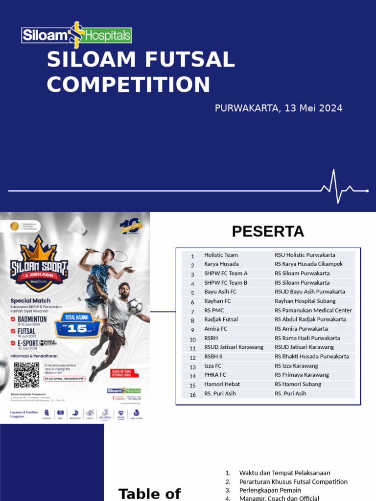 Siloam Futsal Competition | PDF