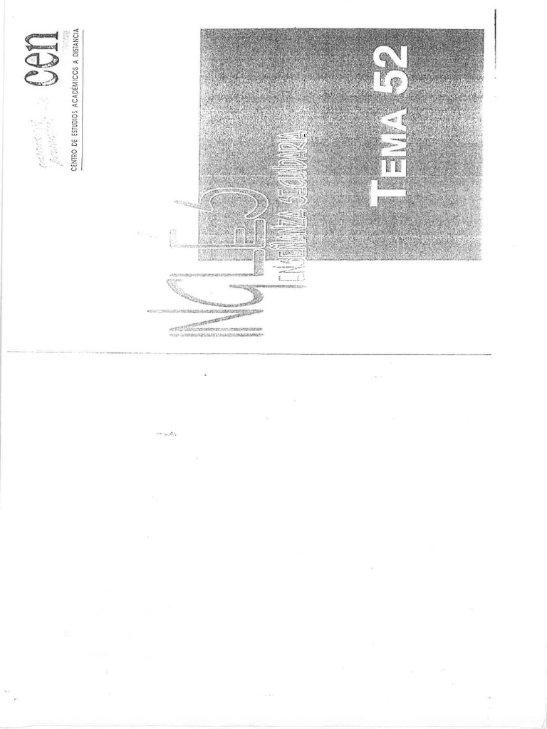 Tema 52 CEN | PDF