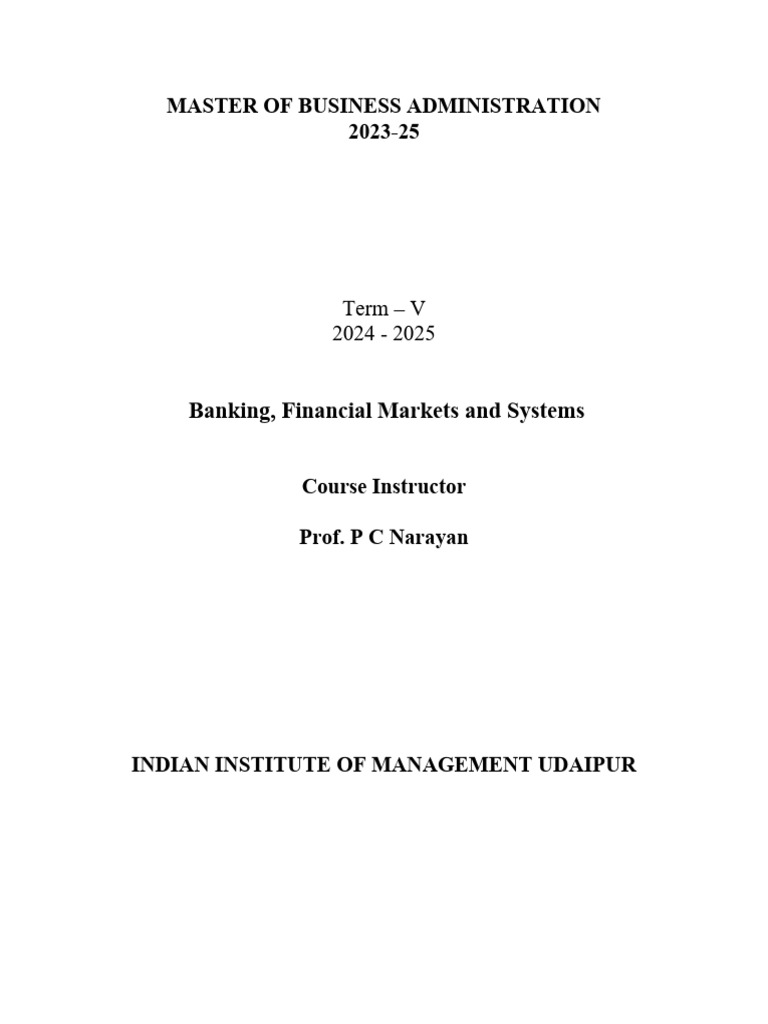 BFMS Final Material Part 1 | PDF