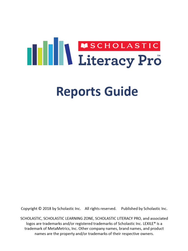 SLZ LitPro Reports Guide Feb18 | PDF