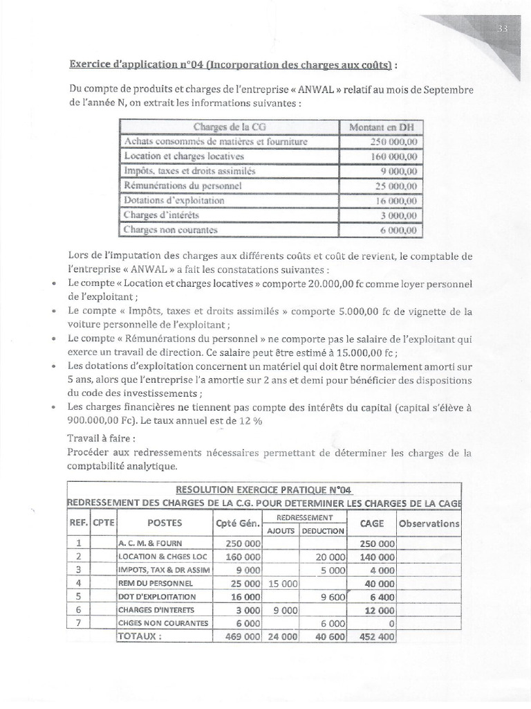 Exercice D'application | PDF