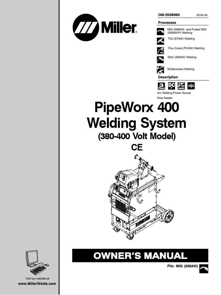 Miller Pipeworx 400 | PDF
