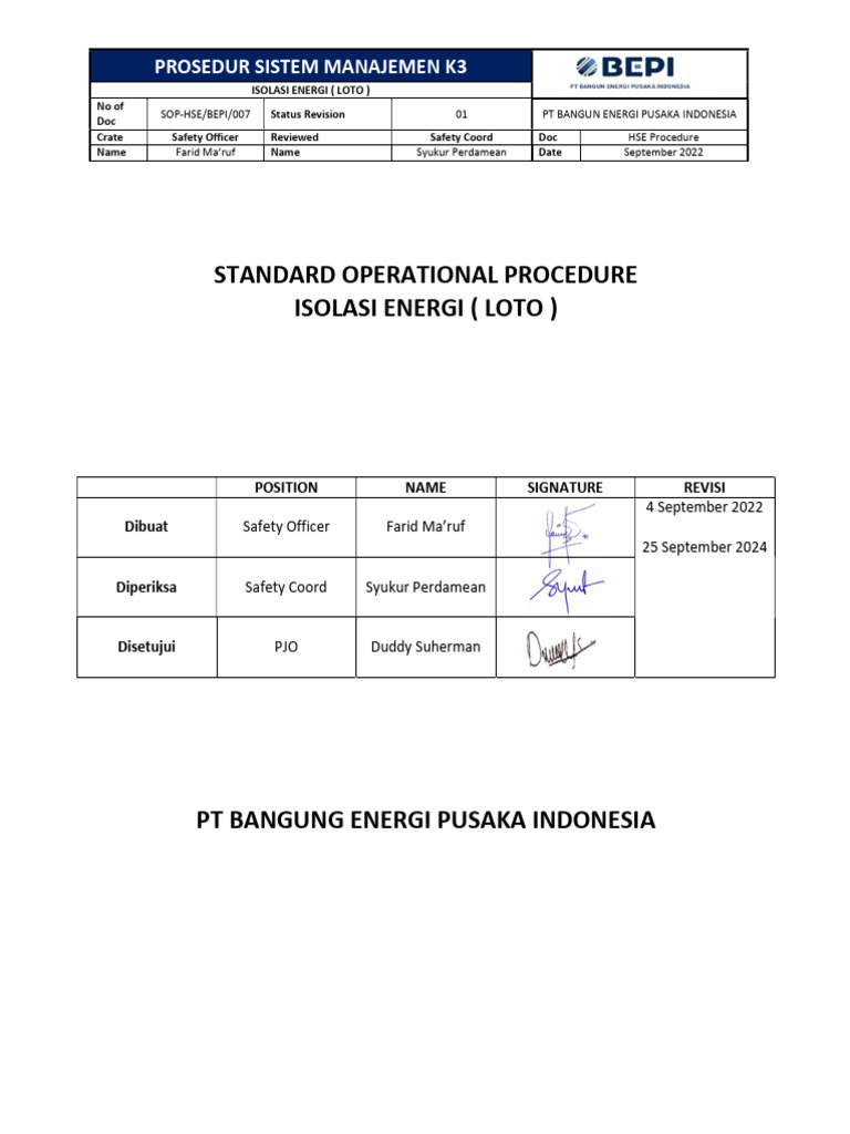 07-Bepi-Sop-Isolasi Energi (Loto) | PDF