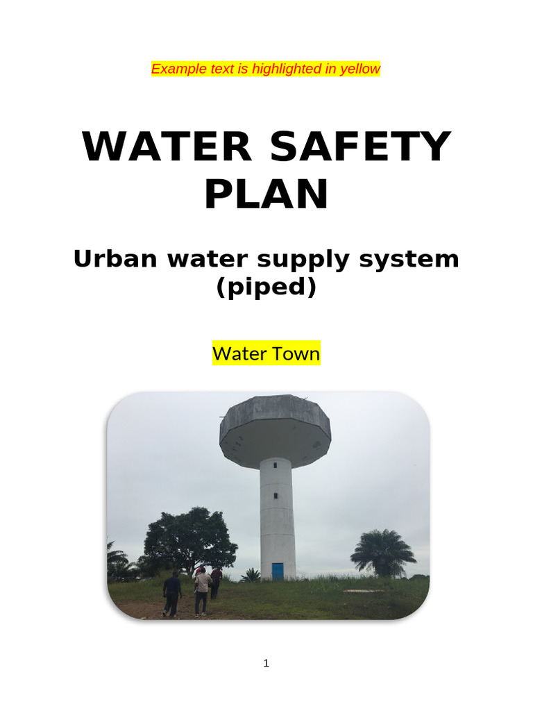 Urban WSP Template Liberia EXAMPLE | PDF