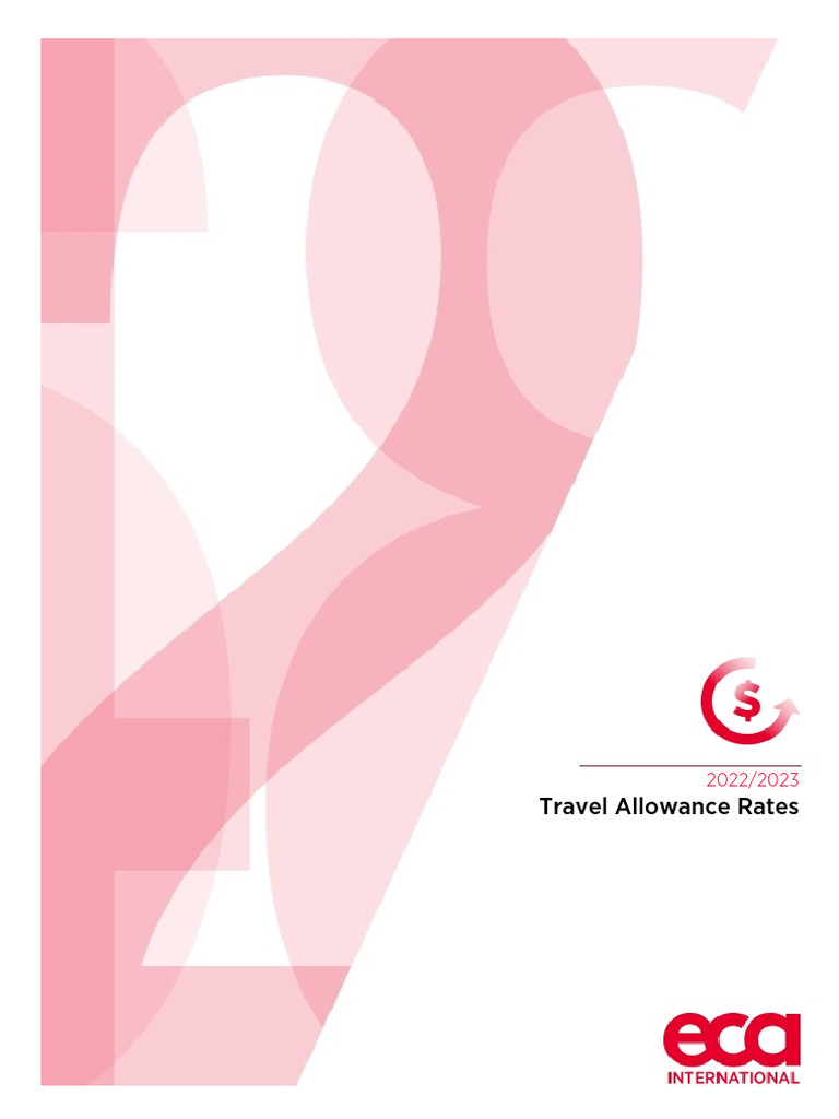 Travel Allowance Rates 2022 2023 | PDF
