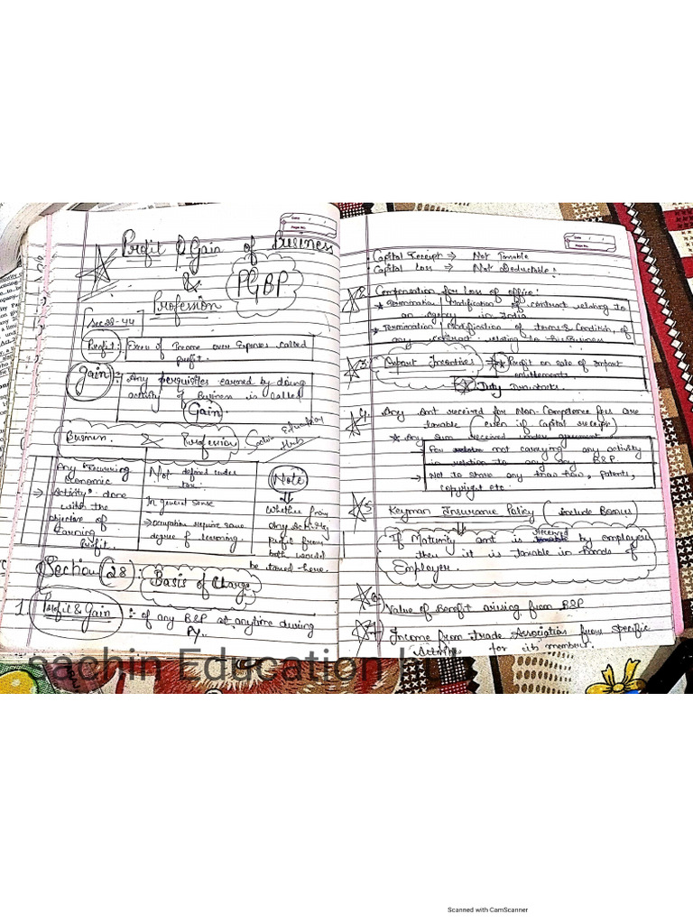 PGBP - Income Tax Full Notes | PDF