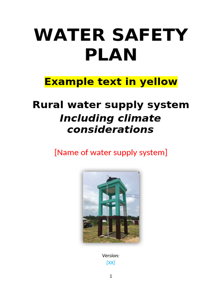 Rural CR WSP Template A4 BW 1 Per Person EXAMPLE | PDF