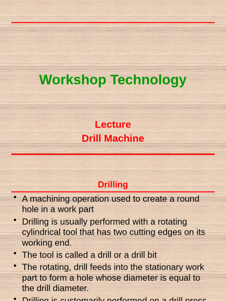Machining - Drilling | PDF | Drilling | Grinding (Abrasive Cutting)