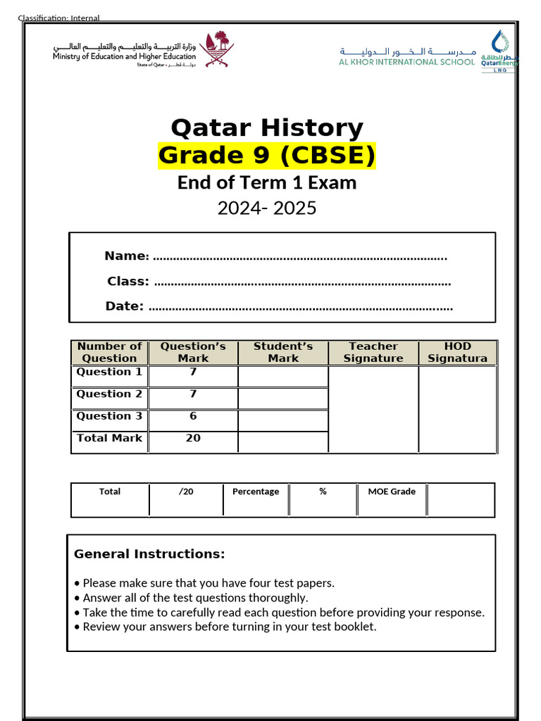 Year 9 Qatar Histrory | PDF