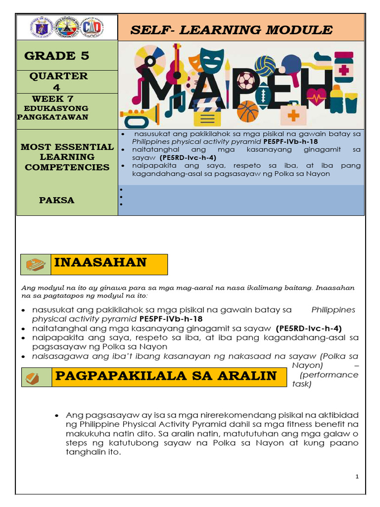 MAPEH 5 Q4 Week 7 | PDF