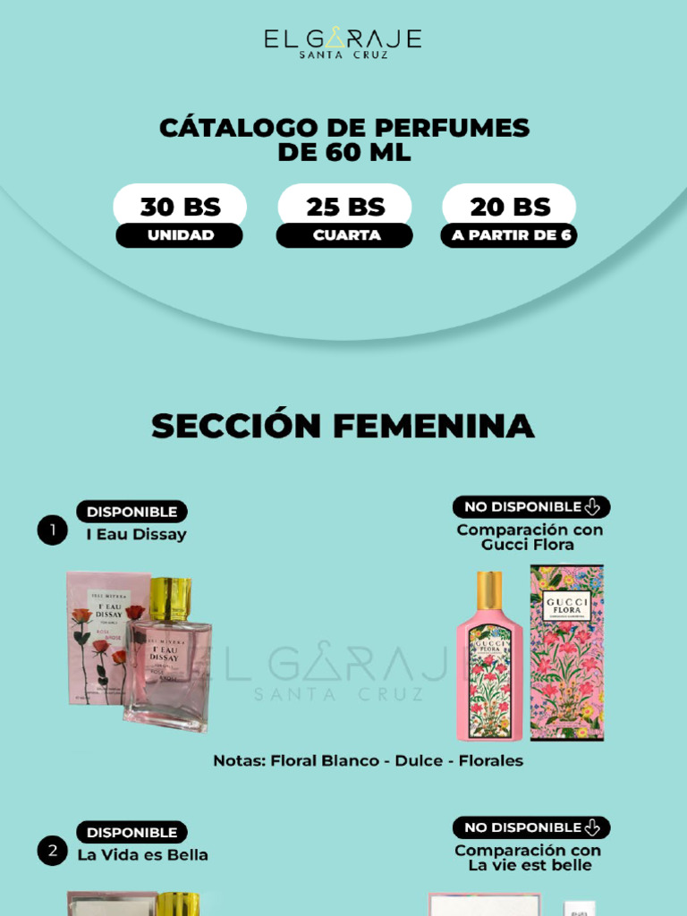 Catálogo Perfumes 60ML | PDF