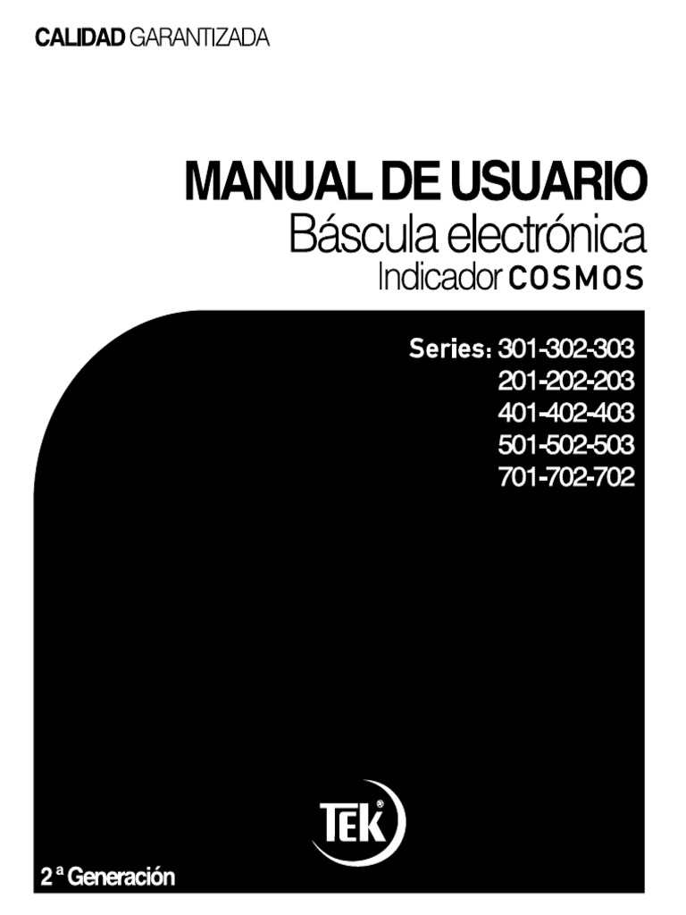 Manual Usuario - Bascula Electrónica 200Kg | PDF