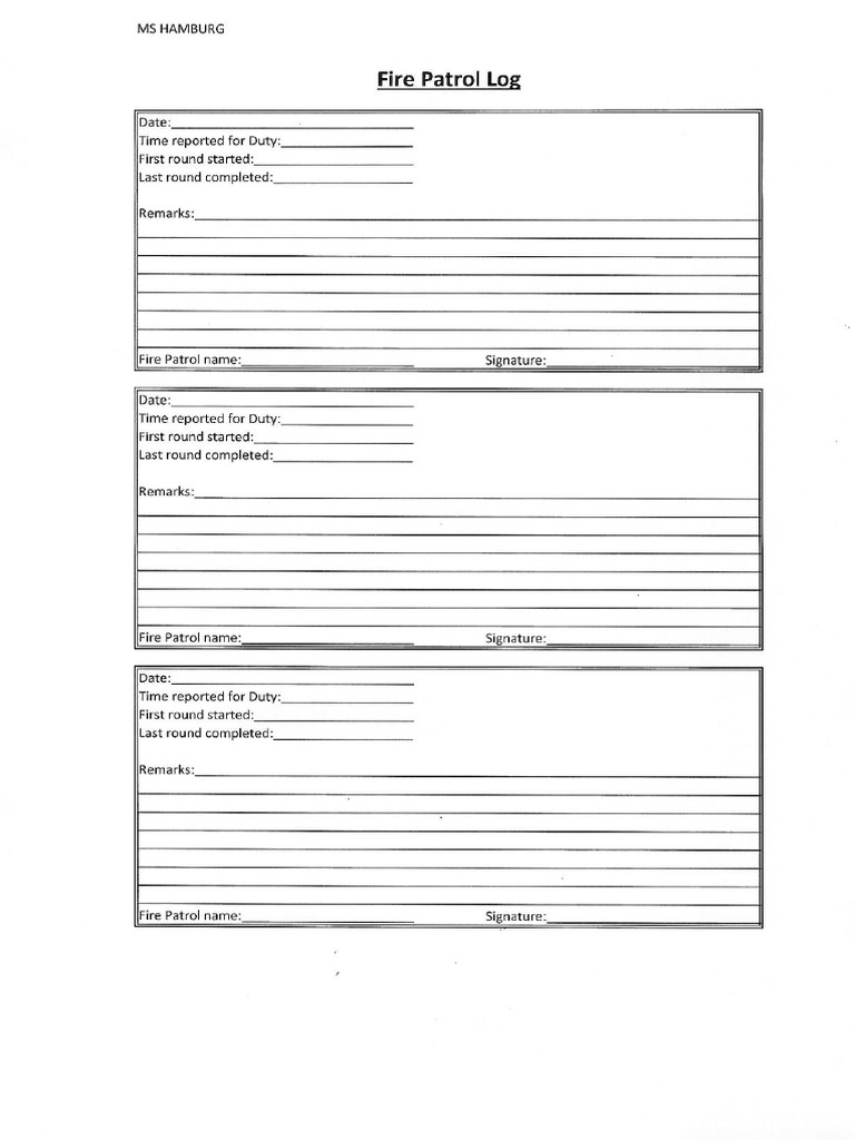 Fire Patrol Round | PDF