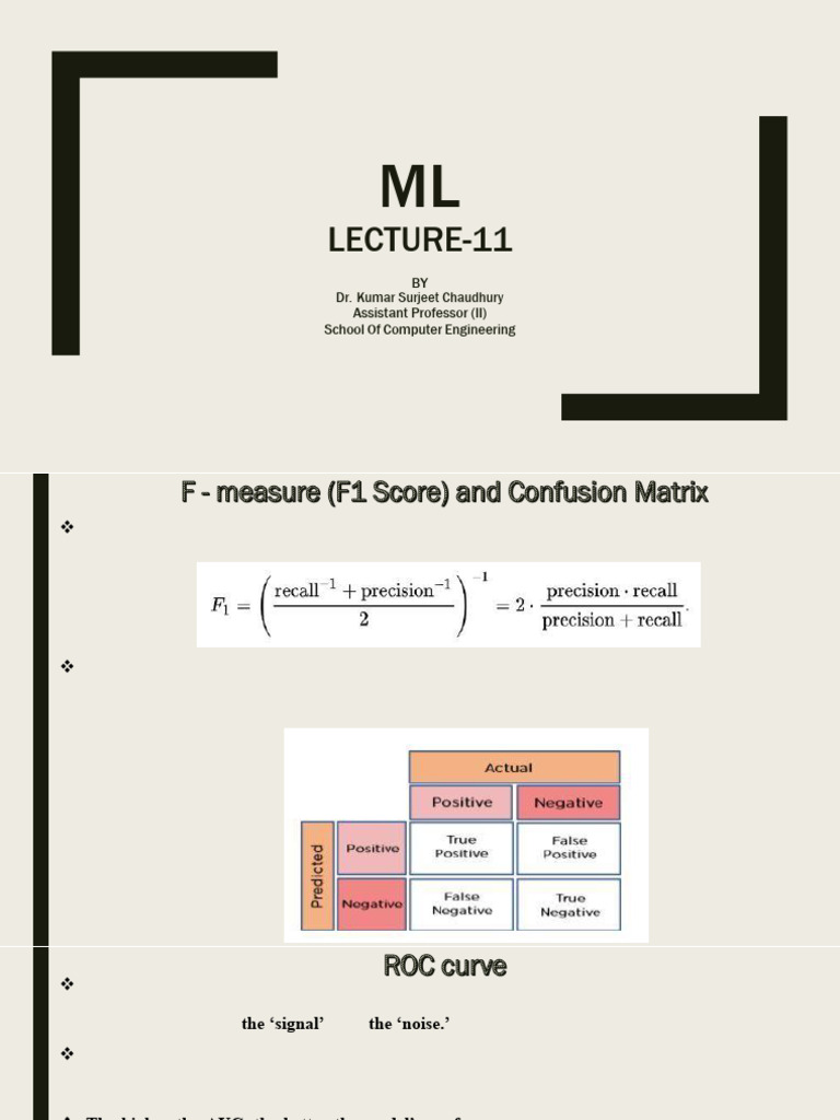 ML Lec-11 | PDF