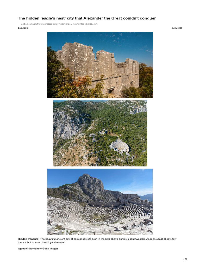 The Hidden Eagles Nest City That Alexander The Great Couldnt Conquer | PDF