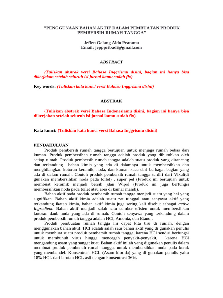 Jeffen Galang Aldo Pratama - Xi Ipa - Jurnal Ilmiah - Kimia - Bahasa ...