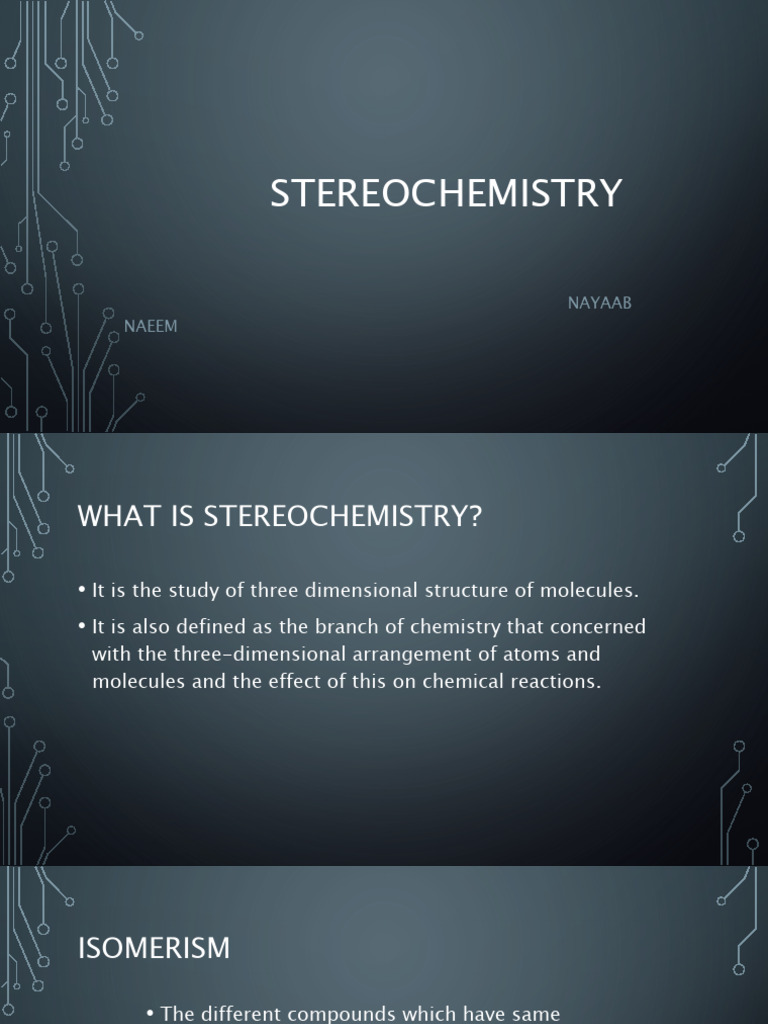 Stereochemistry | PDF