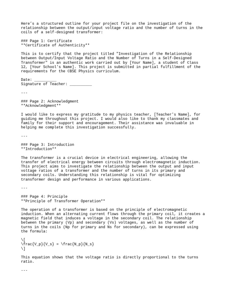 Here’s a structured outline for you | PDF