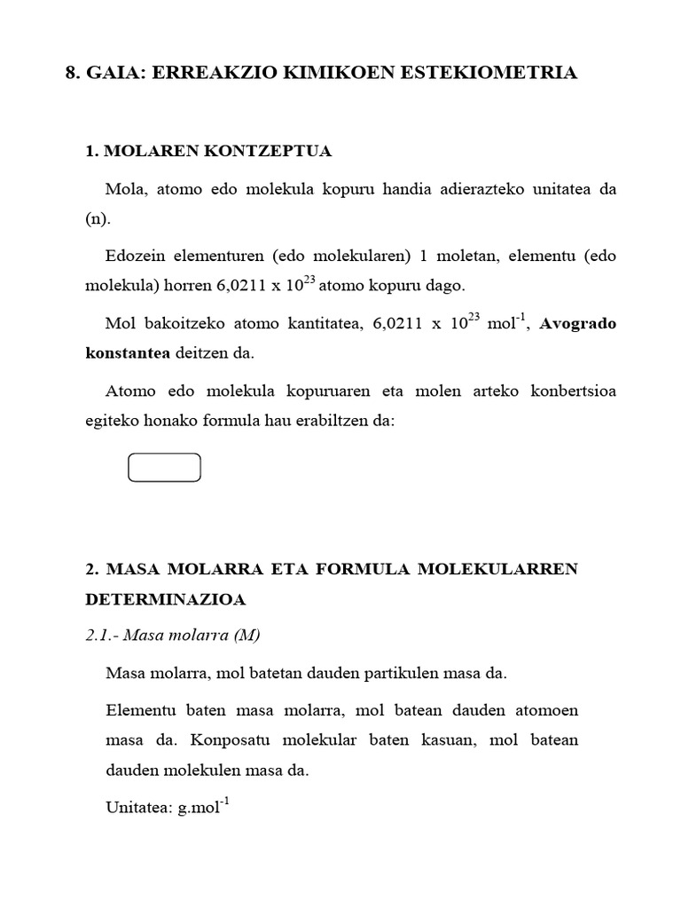 Apunteak 8. Gaia | PDF