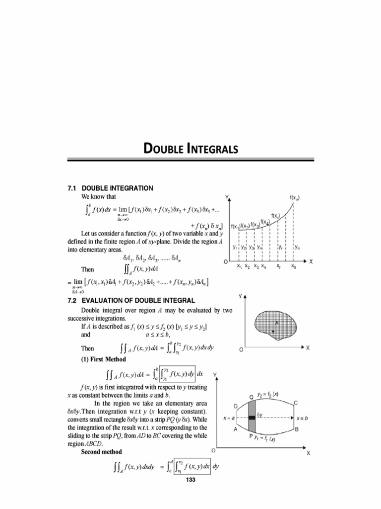 Double Integrals | PDF