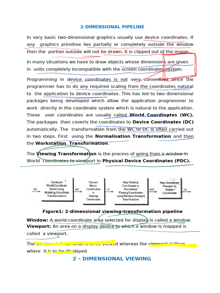 Window-to-Viewport Mapping & Clipping Algorithms | PDF