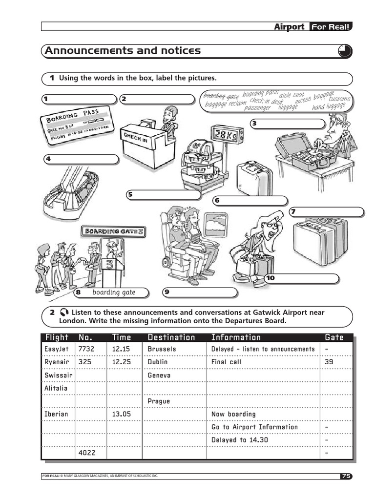 Airport Announcements and Notices | PDF
