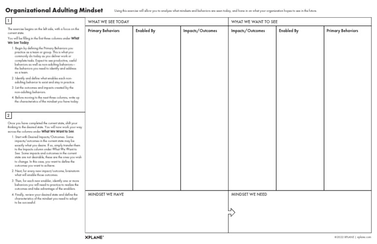 XPL Worksheet Organizational-Adulting-Mindset Fillable | PDF | Applied ...