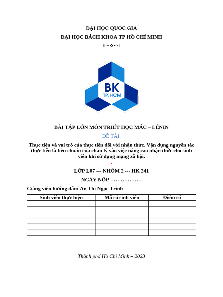 BTL Thành Phẩm | PDF