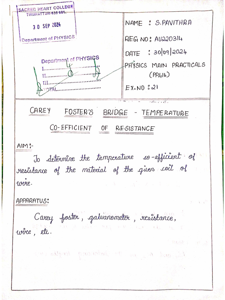 Carey Foster | PDF