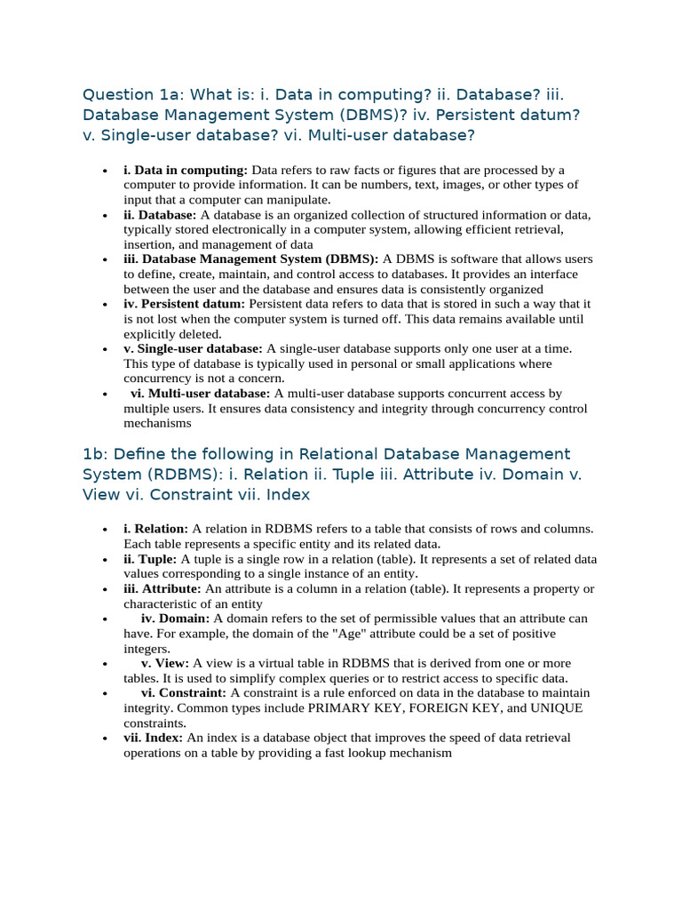 CSC 214 PQ For Lasu | PDF
