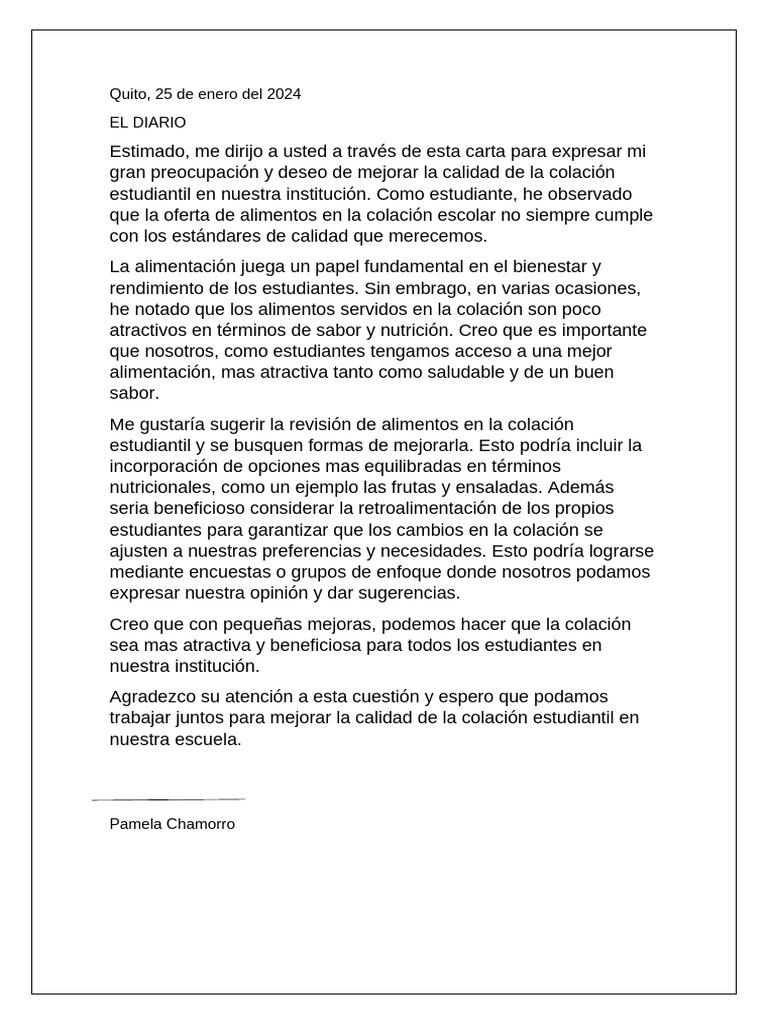 Carta de Lector | PDF